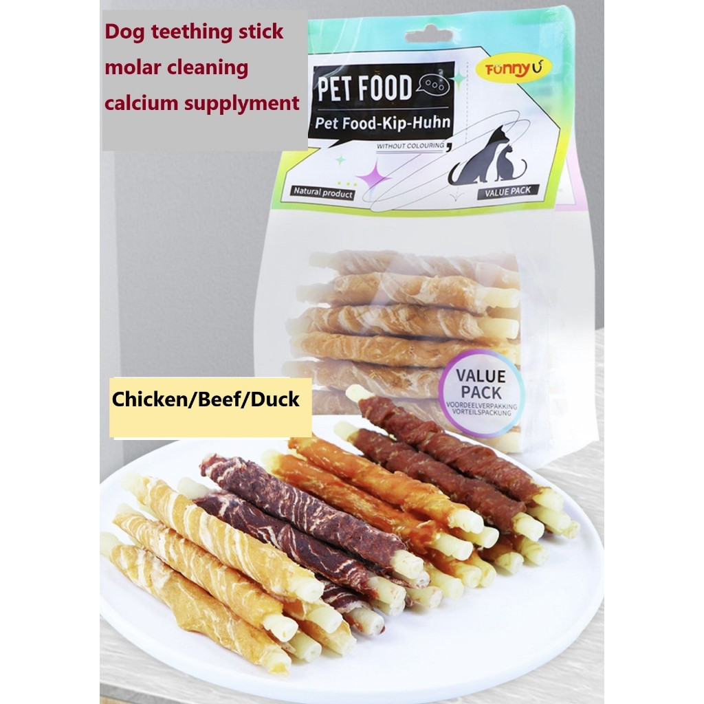 Dogs Snacks 400g Dog Treats Dog Teething Molar Stick Chicken Rawhide ...
