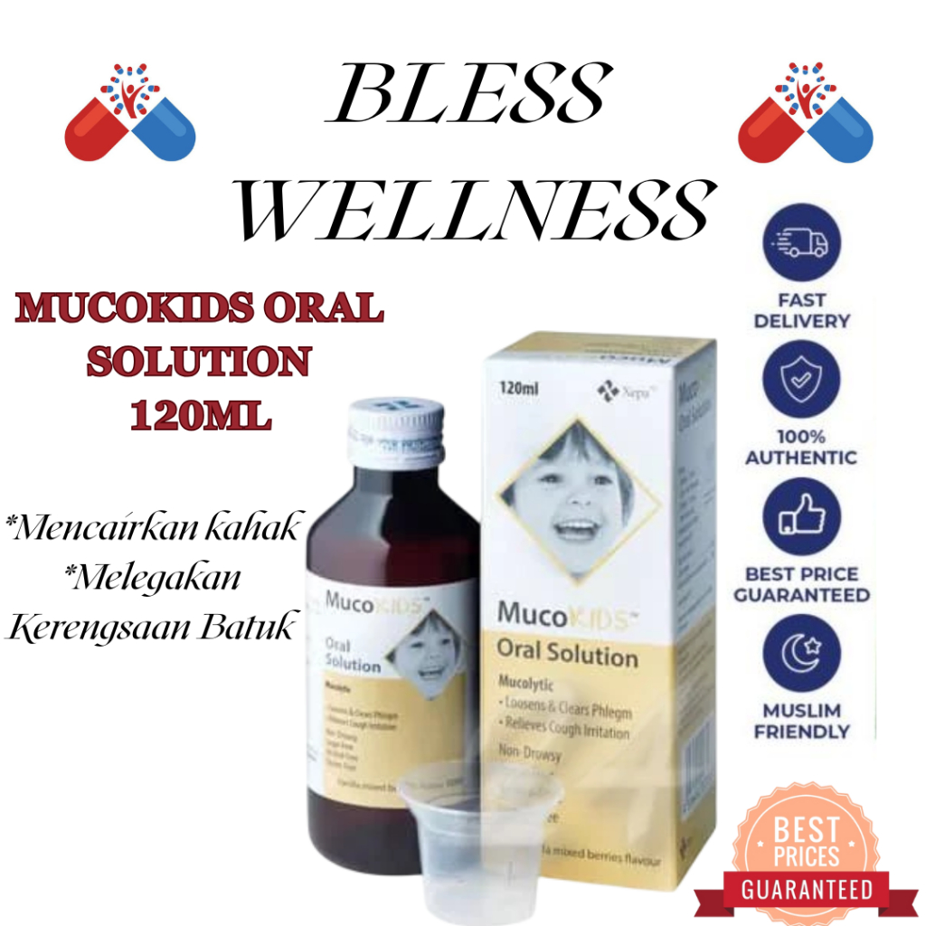 MUCOKIDS ORAL SOLUTION 120ML | Shopee Malaysia