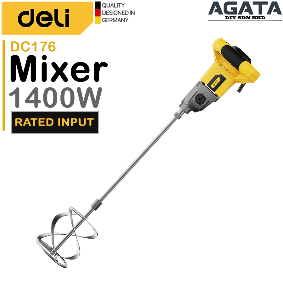 DELI Mixer ( 1400W/ 1800W ) DC176 DC177 Variable Speed Control Electric ...