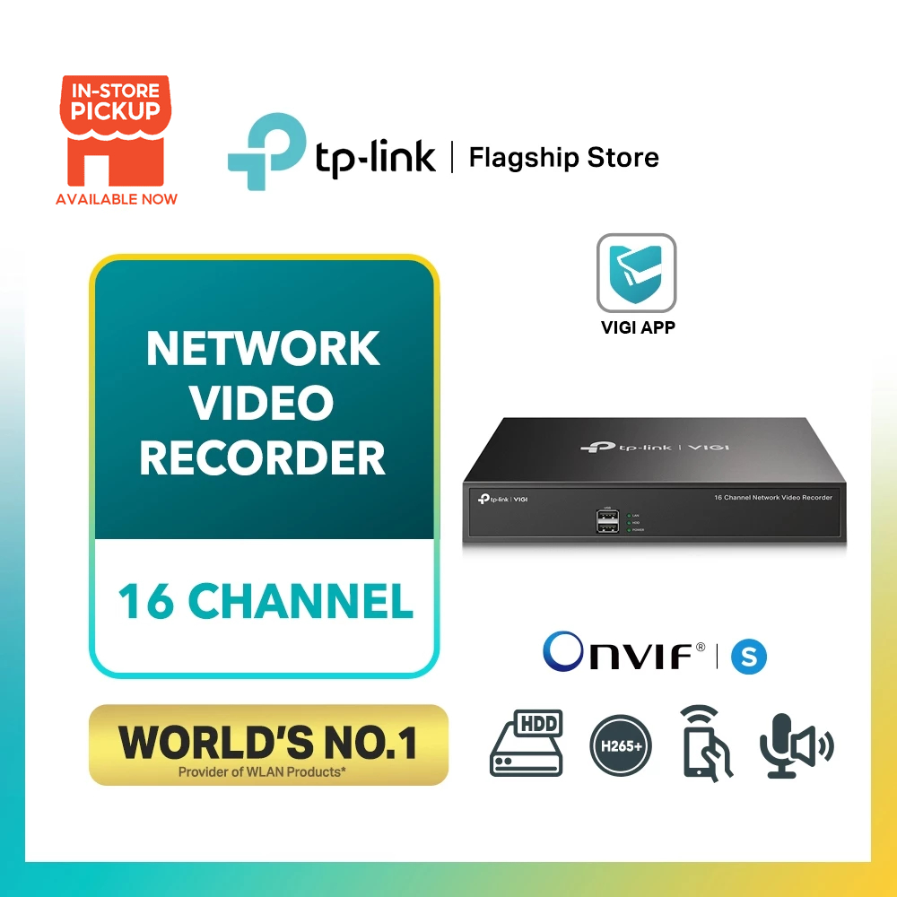 TP-Link 8MP CCTV 16 Channel NVR ( 16CH IP Network CCTV Video Recorder ...
