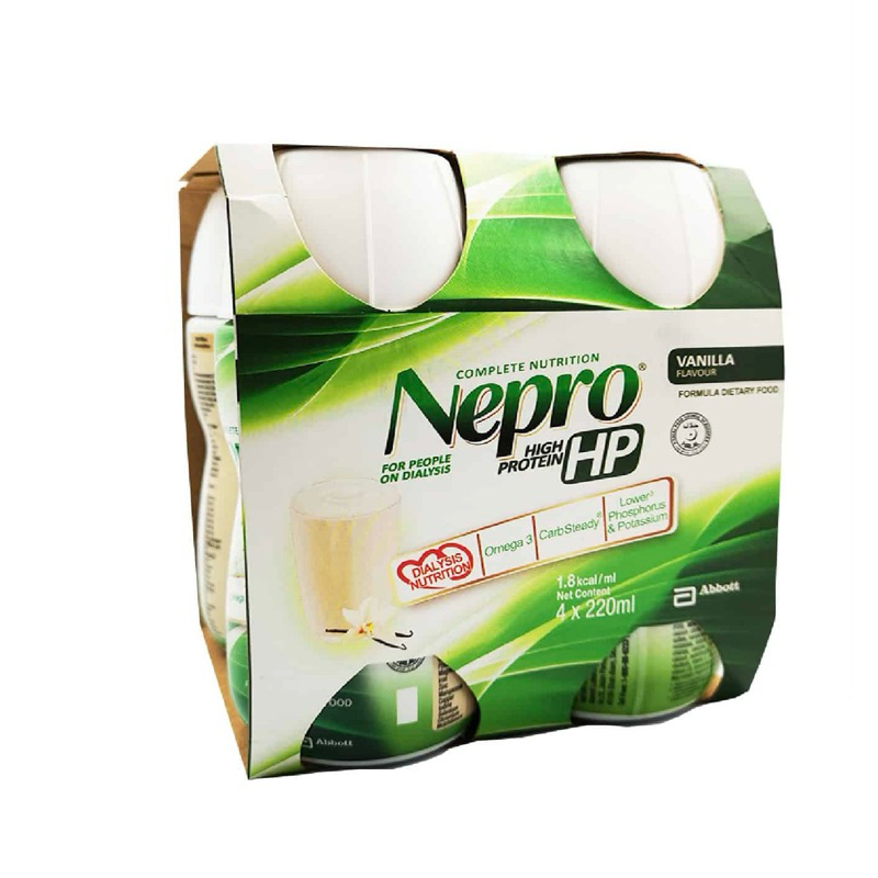 Abbott Nepro HP (220ml x 4 Bottles) – High-Protein Nutritional ...