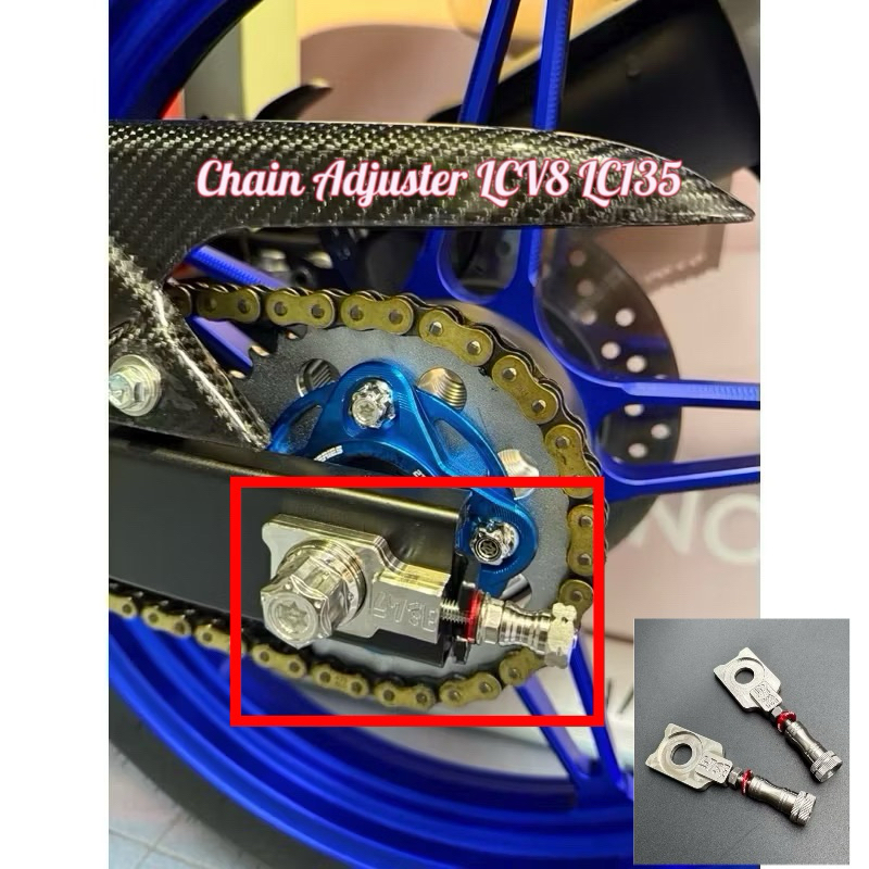 Yamaha LC V8 135 Fi Chain Adjuster Stainless Steel Vietnam LC135 FI ...