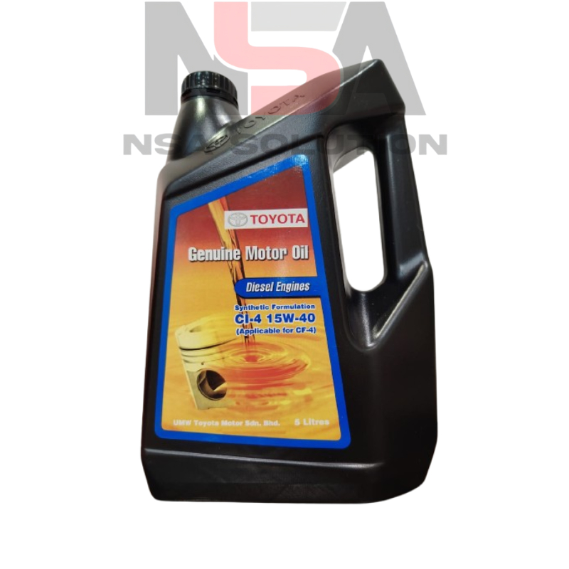 Toyota Semi Synthetic 15W40 CI4 Diesel Engine 5L (5Liter) Engine Oil ...