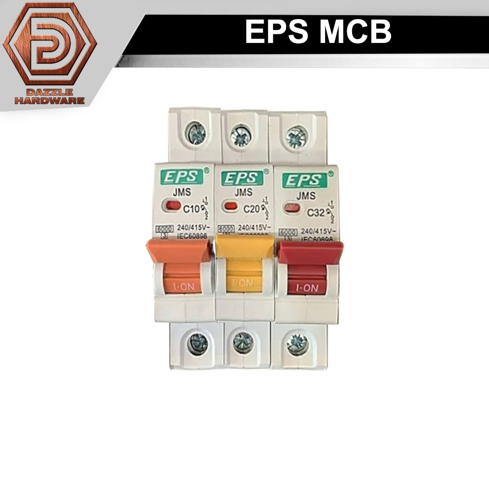 EPS 1 pole MCB C10 , C20 , C32 Miniature Circuit Breaker ( sirim ...