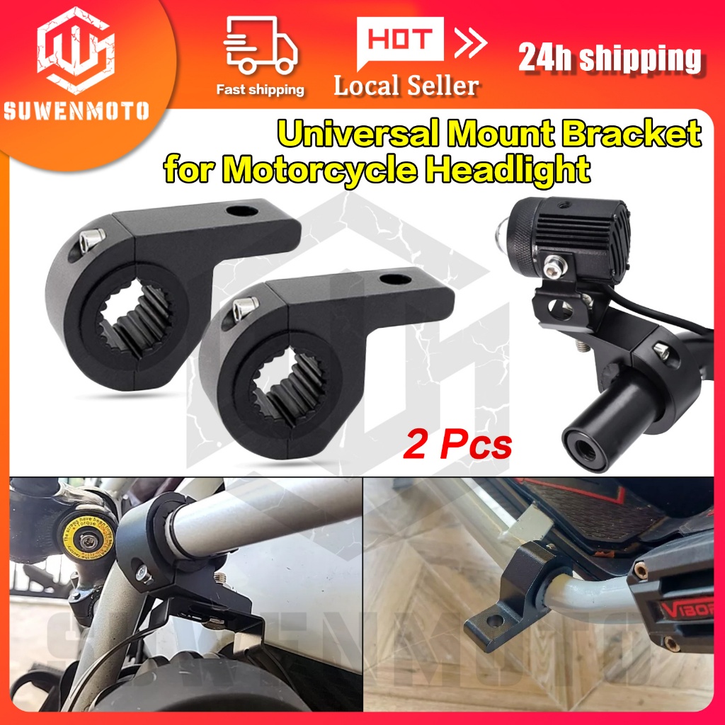 Motorcycle Spotlight Bracket Led Headlight Clamps Brackets Head Light ...