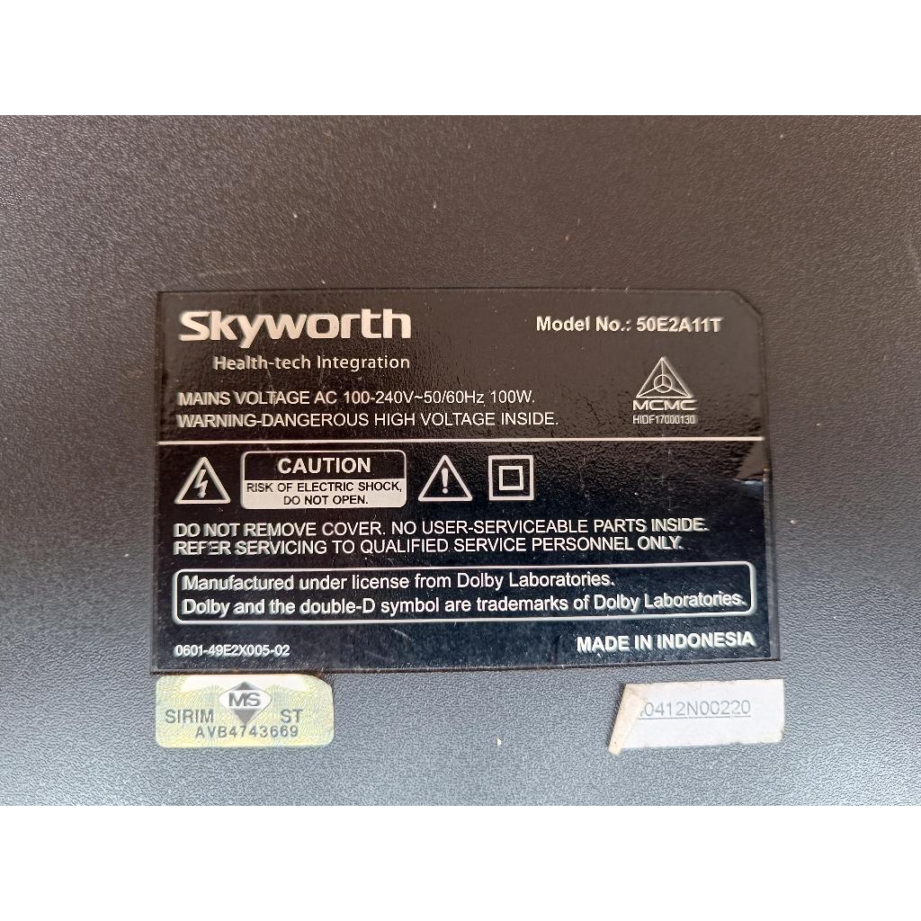SKYWORTH 50E2A11T Main Board Power Supply Board Speaker | Shopee Malaysia