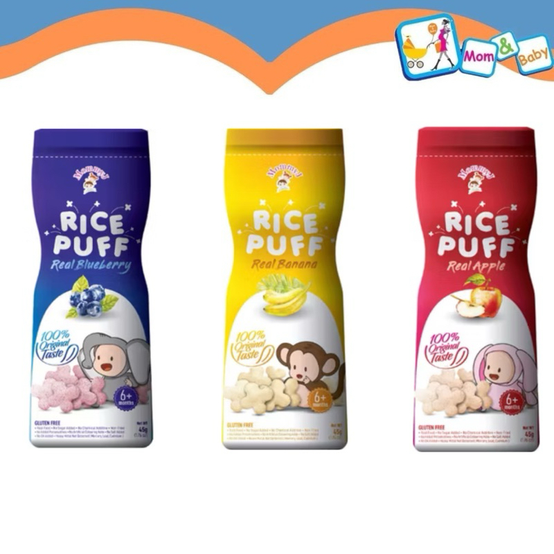 MommyJ Baby Pure Rice Puff 6m+ (45g) | Shopee Malaysia