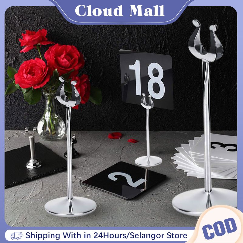 6-18 Inch Table Number Pole Table Number Menu Stand Card Holder ...