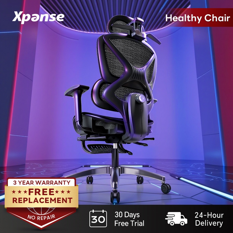Xpanse W6001 Aluminum Alloy Steel Feet Ergonomic Office Gaming Chair ...