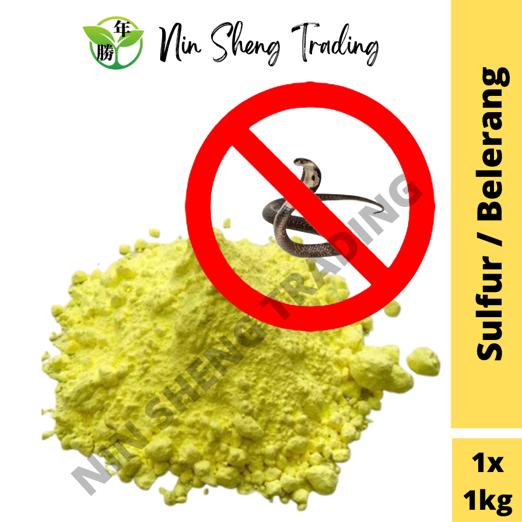 Serbuk Belerang/Sulfur 1kg Samu Sulfur Powder Menghalau Ular/Snake ...