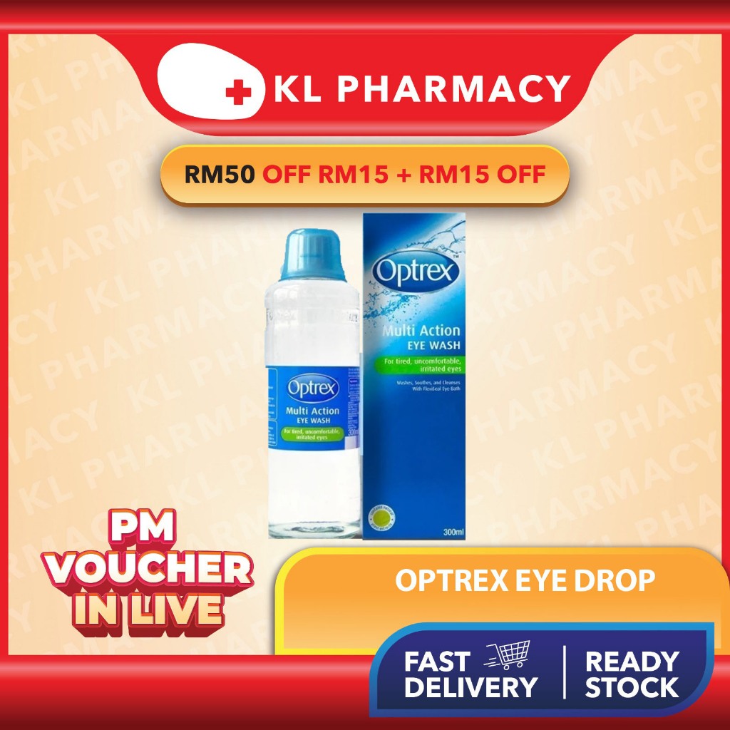 Optrex Multi Action Eye Wash Eye Lotion for Tired, Uncomfortable ...