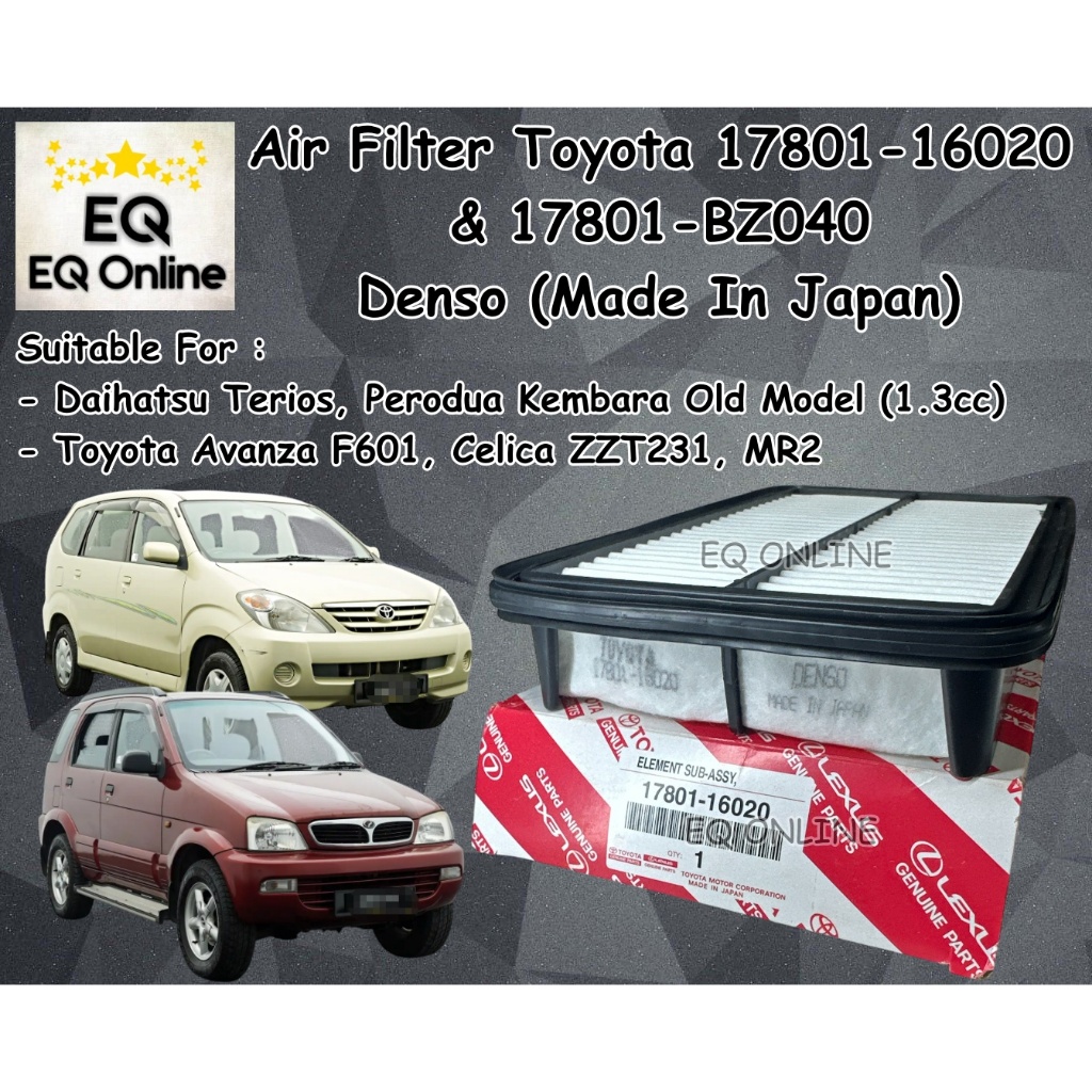 Terios Kembara Old Model (1.3cc) Toyota Avanza F601 Celica ZZT231 MR2 ...