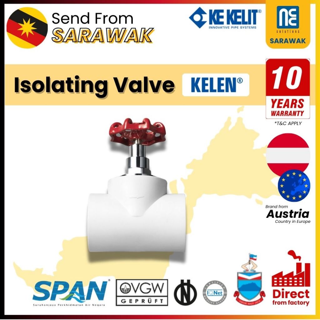 KELEN PPR Fitting PP-R Water Pipe Fitting Isolating Valve Stop Valve ...