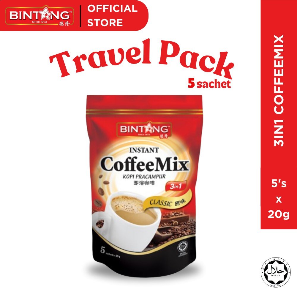 BINTANG COFFEEMIX REGULAR [travel pack] 20g x 5's | Shopee Malaysia