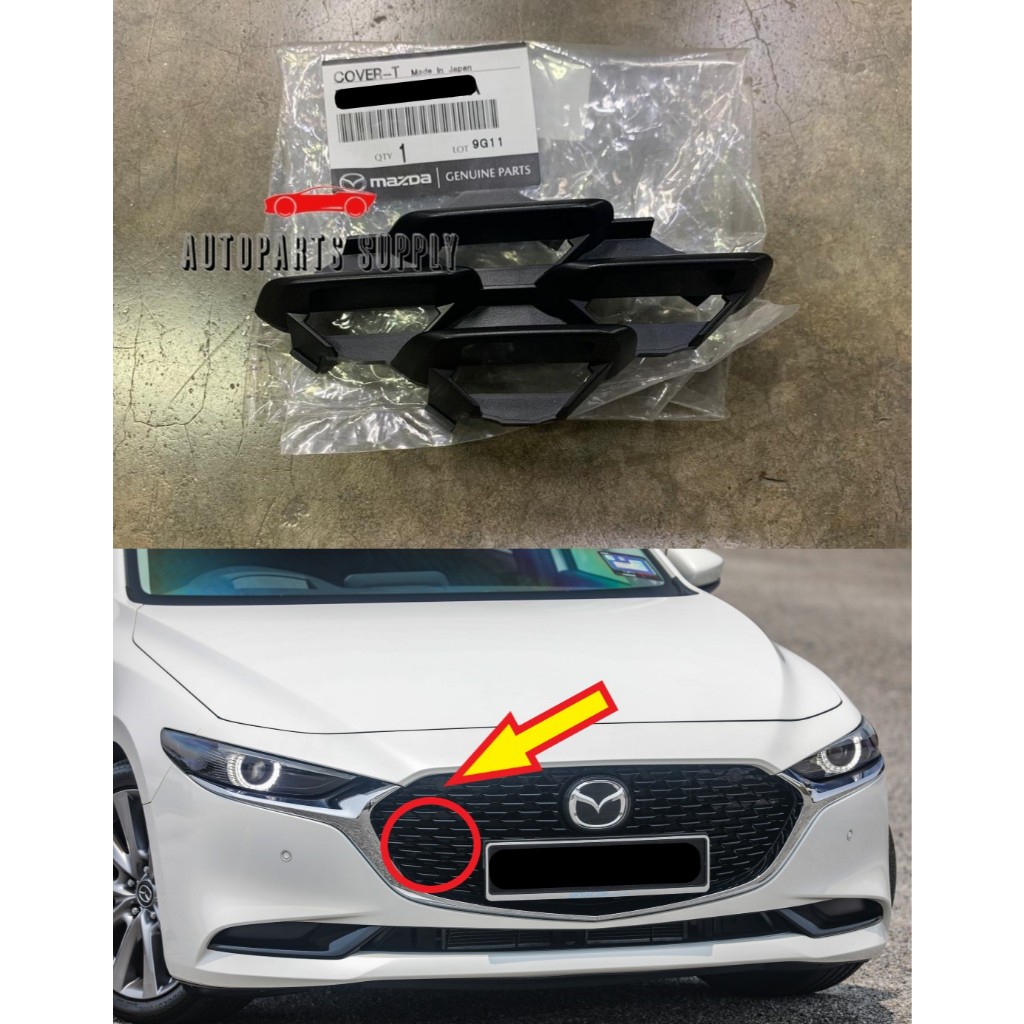ORIGINAL MAZDA 3 SEDAN BP 2019 - 2025 FRONT TOWING COVER GRILLE COVER ...