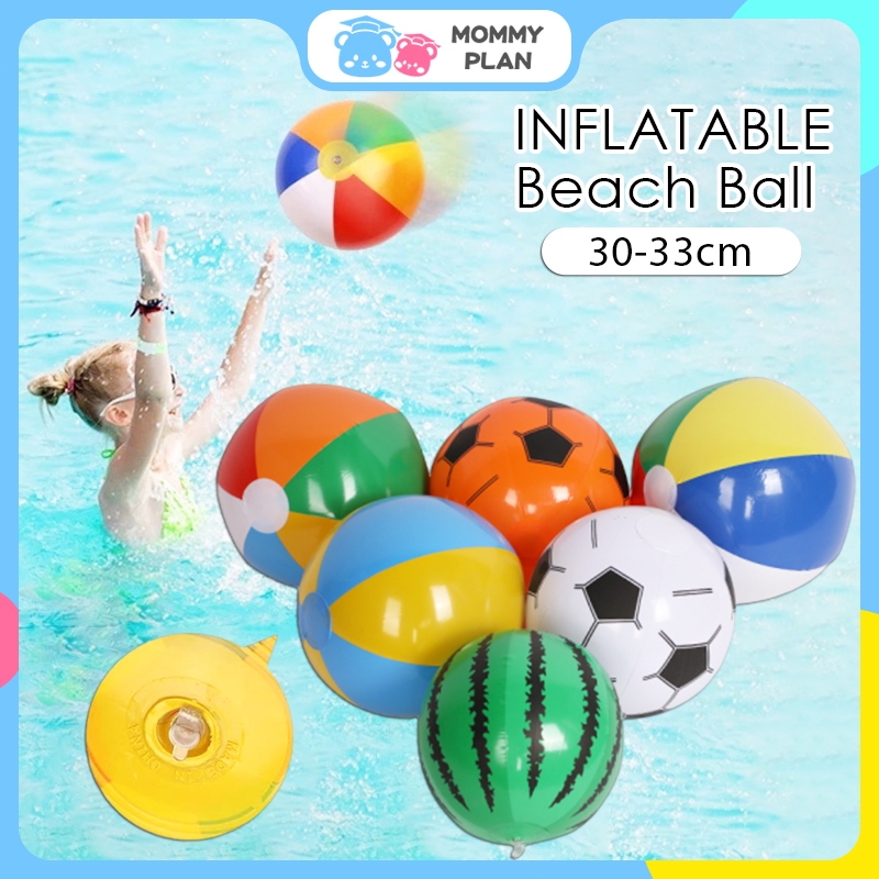Inflatable Beach Ball Kids Beach Pool Play Bath Toy Ball Colorful PVC ...