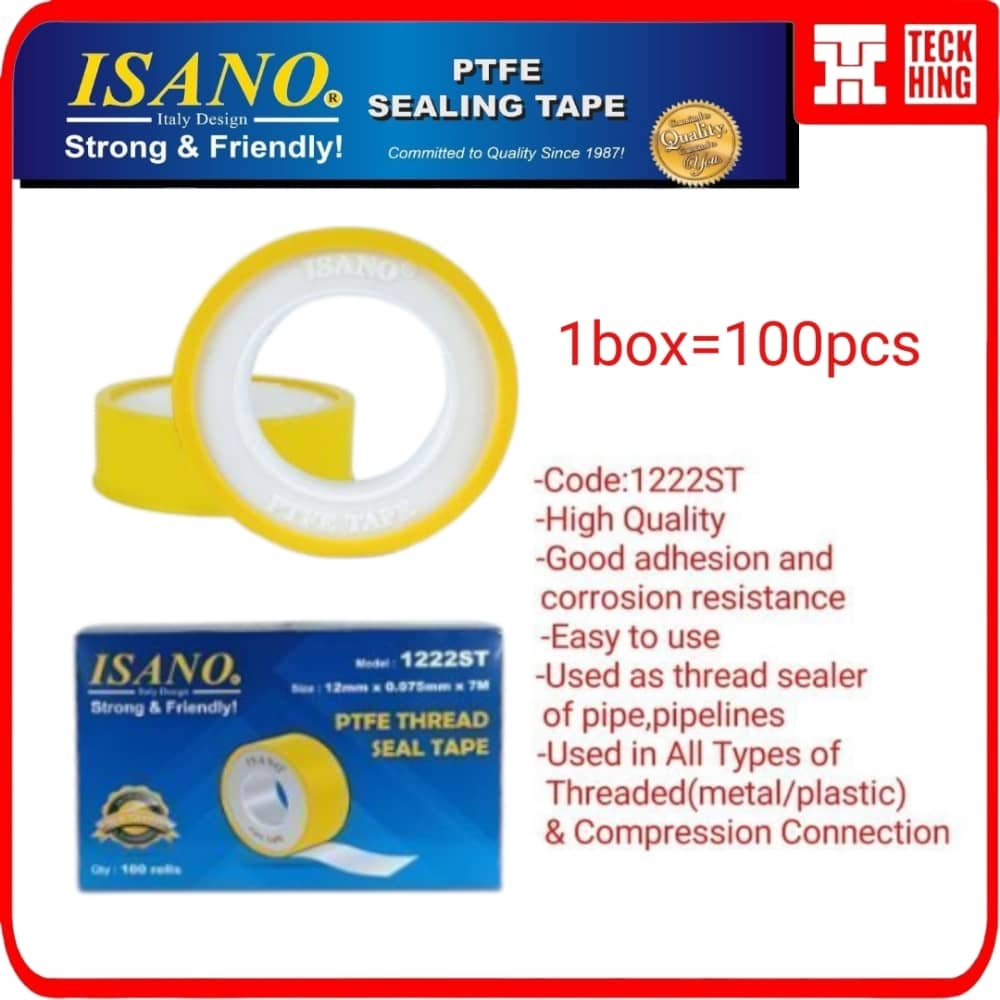 * Isano [1box 100pcs] 12mm PTFE White Tape / Sealing Tape / Water ...