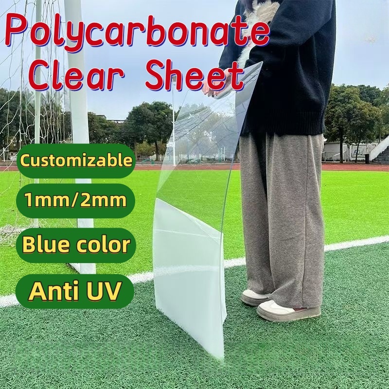 Anti UV Transparent Polycarbonate Roof Sheet 1mm/2mm - PC Flat Atap ...