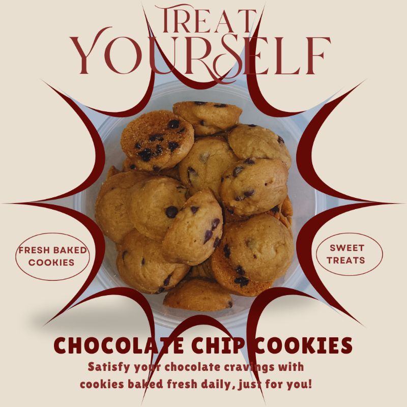 Kuih Raya /Biskut Coklat Chip Murah/ Chocolate Chips Cookies ala famous ...
