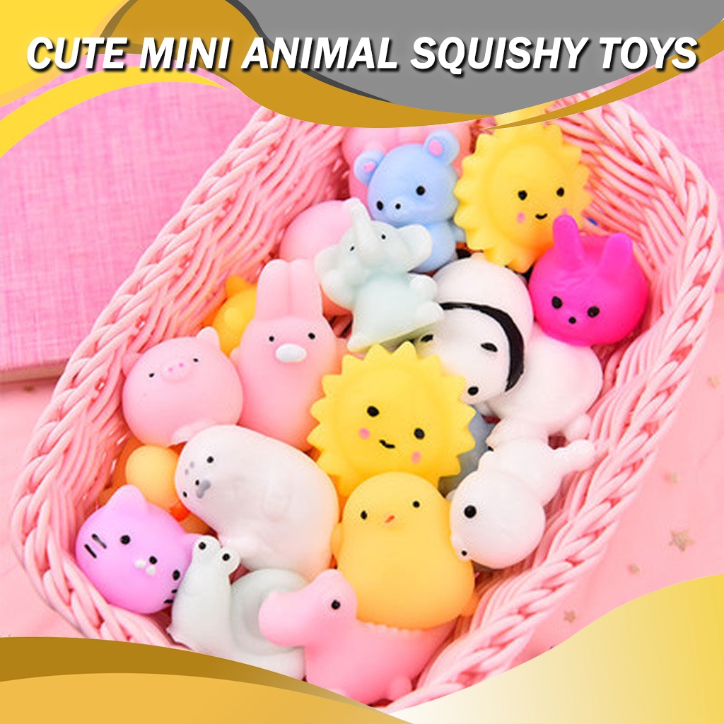 Cute Mini Animal Squishy Toys Squeeze Ball Toys Fidget Toys Pinch ...