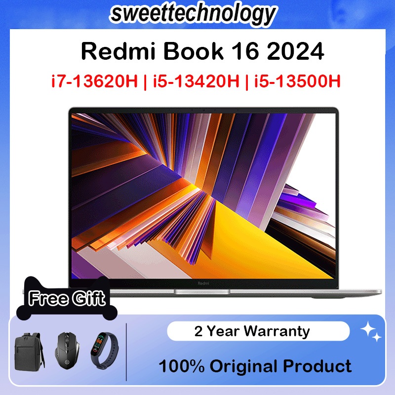 Xiaomi Redmi Book 16 2024 i7-13620H | i5-13420H | i5-13500H | i5-12450H ...