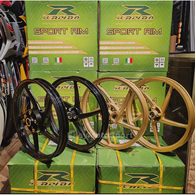 ORIGINAL Sport Rim RAPIDO 501 160/160/17' Yamaha Y15ZR Y15 Y16 LC135 ...