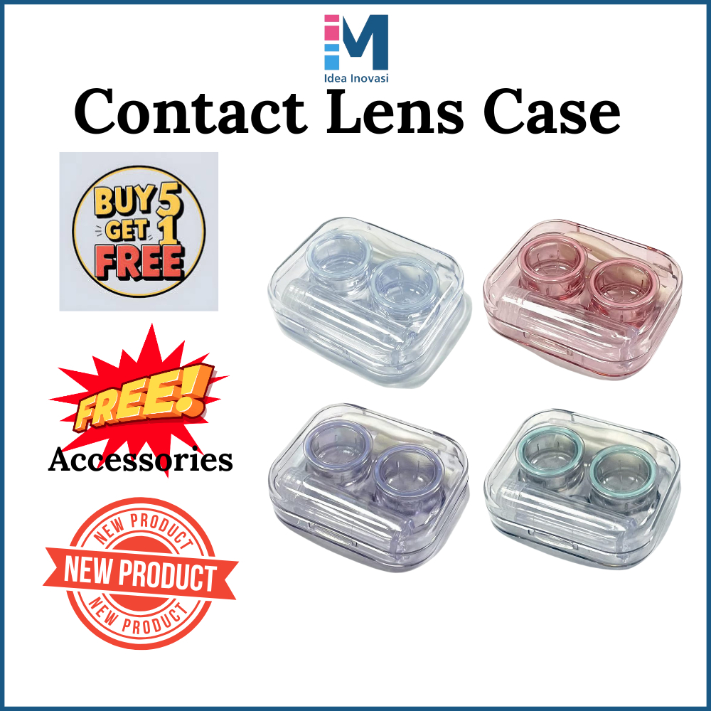 Travel Contact Lens Case Transparent Mini Cute Color Contact Lenses ...