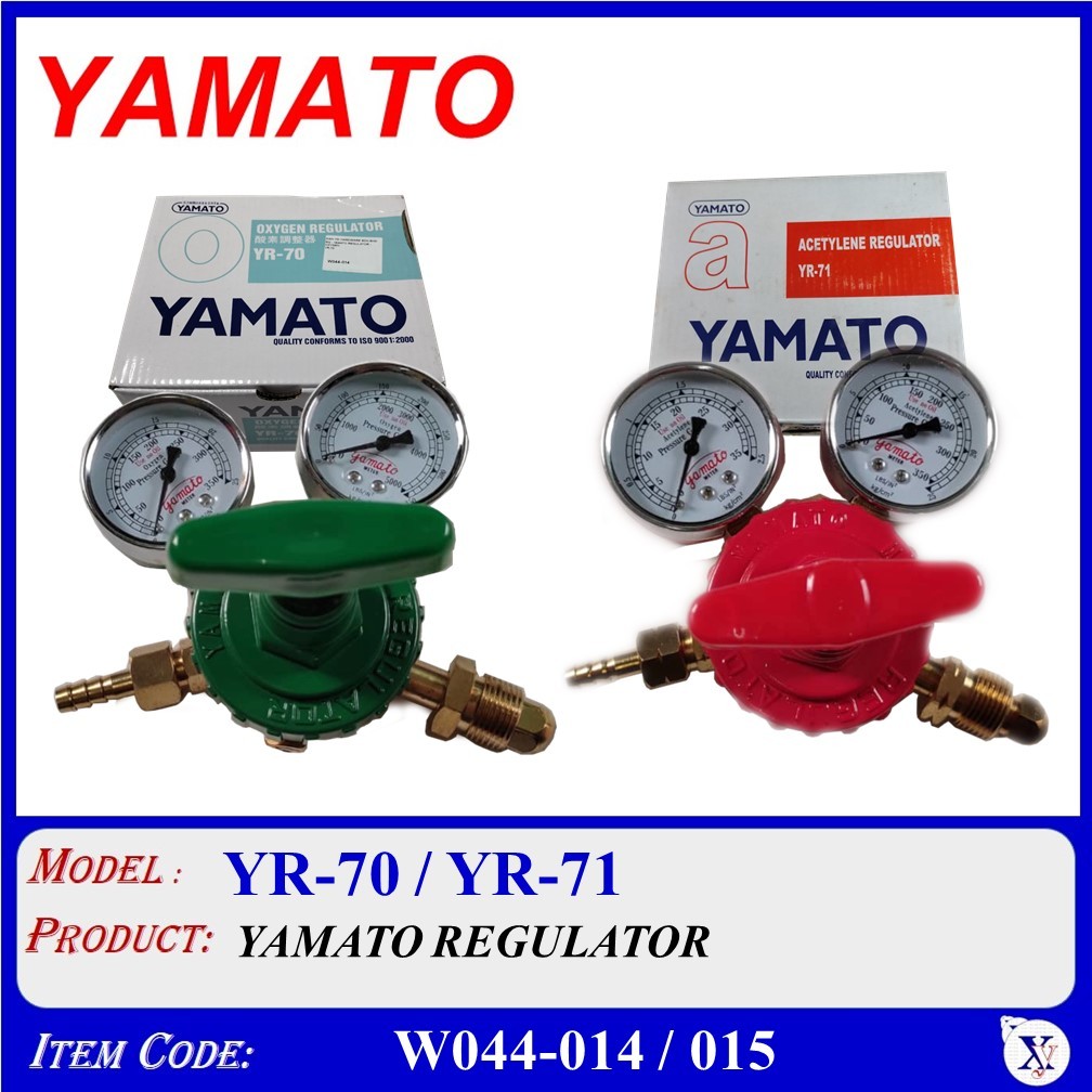 (YR-70 / YR-71) YAMATO REGULATOR - OXYGEN / ACETYLENE W044-014 / W044-015 | Shopee Malaysia