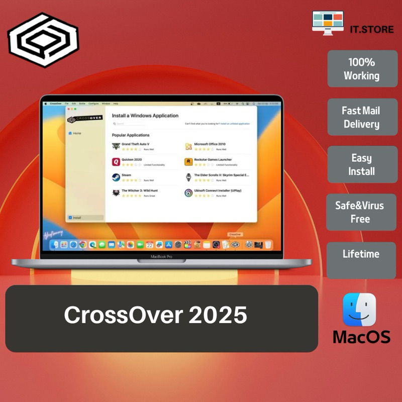 CrossOver 2025– Powerful compatibility layer that lets Windows / exe ...