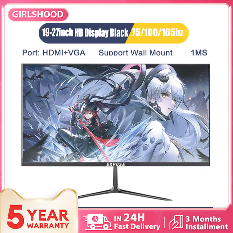 Monitor 75Hz/100Hz/165Hz Monitor 24 Inch 27 Inch IPS 1ms Office/Gaming ...