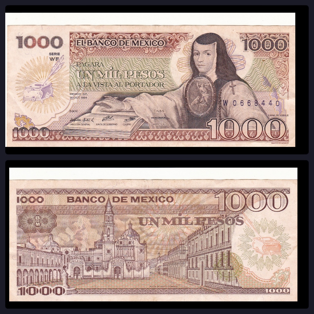 Mexico Banknote, 1000 Pesos 1984, VF Circulated. | Shopee Malaysia