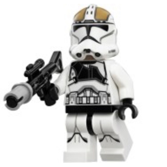 LEGO SW0837 Star Wars: Clone Trooper Gunner Minifigure (Phase 2) - Scowl, sw837 | Shopee Malaysia