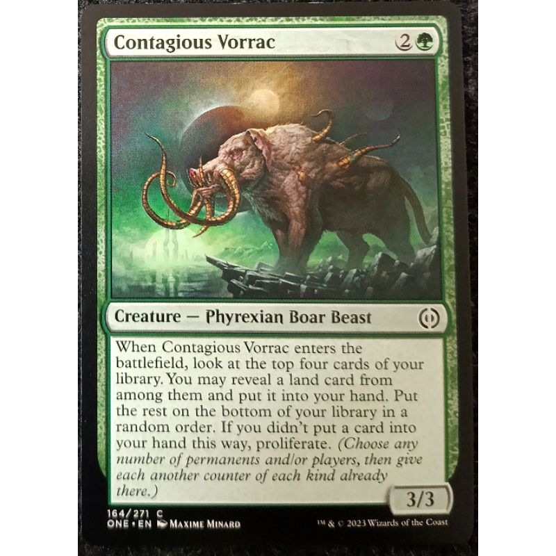 Magic The Gathering : Contagious Vorrac Common Phyrexia All-will-be-one ...