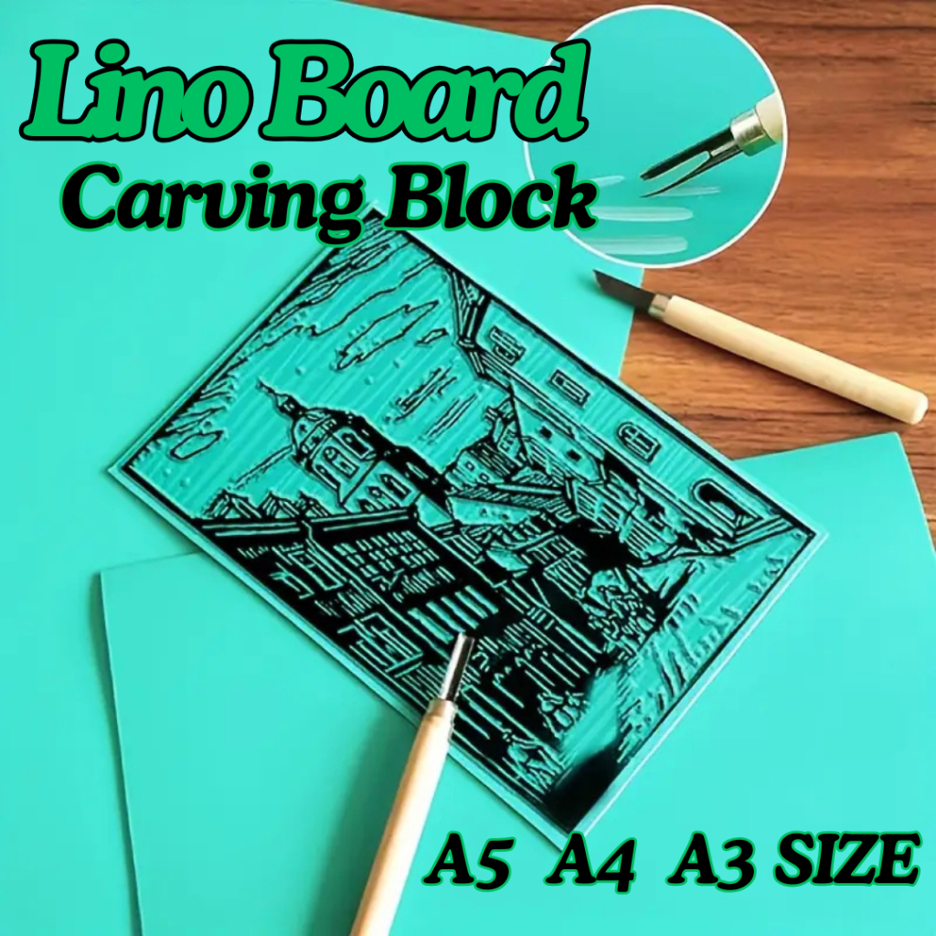 Lino Board Carving Block / Green Soft Rubber Pvc Carving Blocks ...