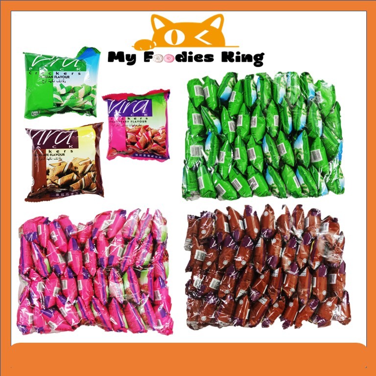 10g x 40pcs Vira Crackers Strawberry / Pandan / Chocolate [ My foodies ...