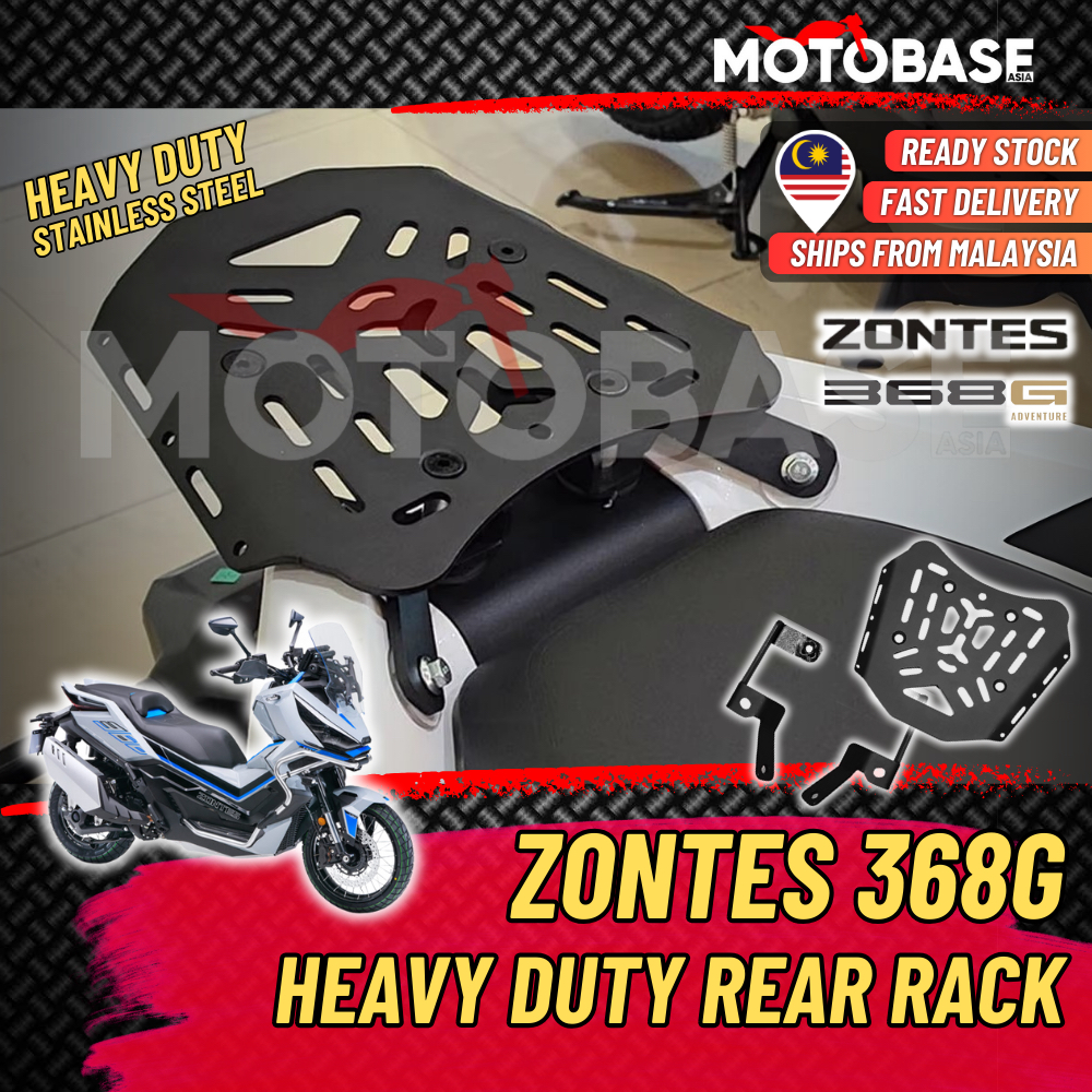 [KELEX Adventure] Zontes 368G Top Box Rear Rack Premium Heavy Duty ...