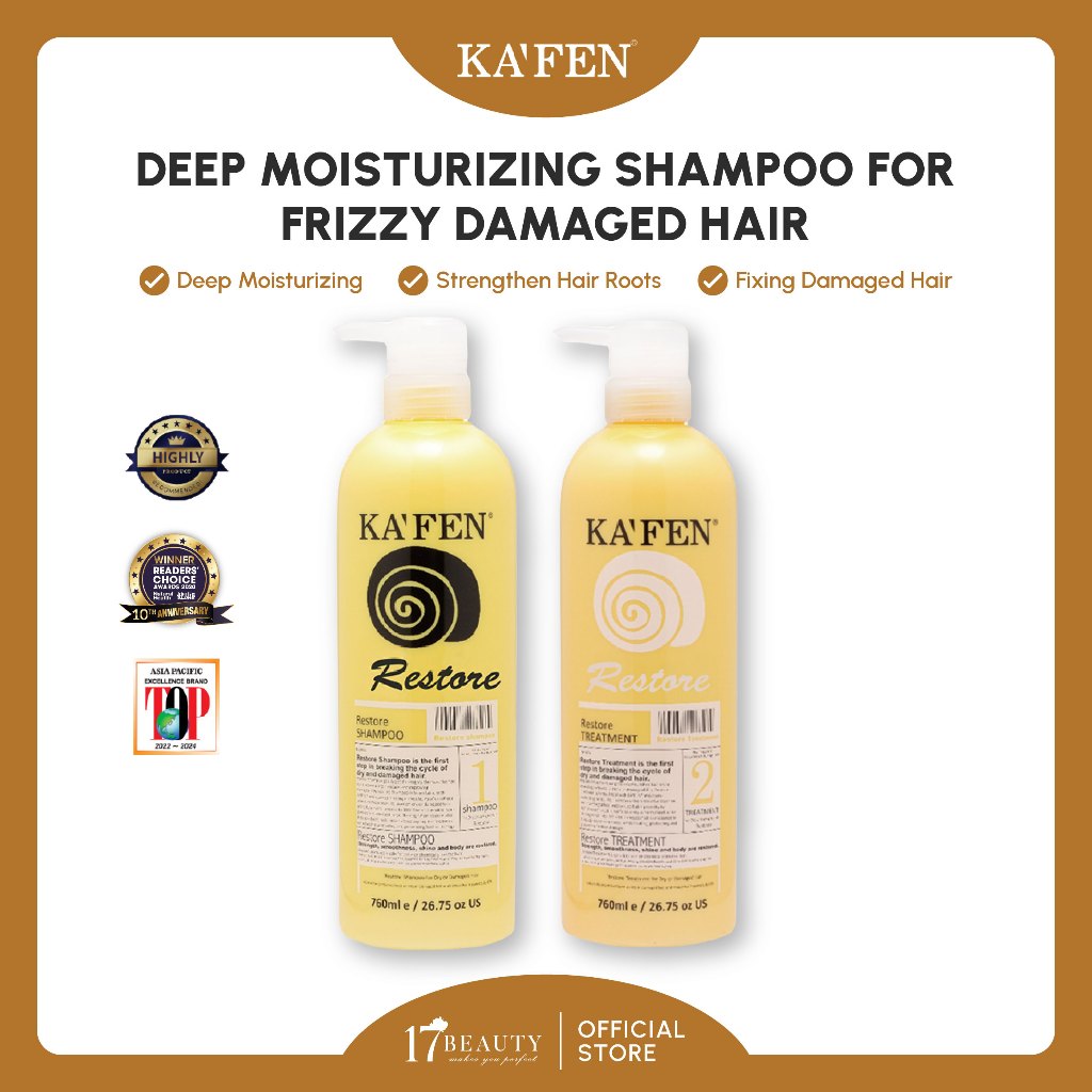 [24H FAST DELIVERY] KAFEN Restore Series Shampoo/Treatment 760ml ...