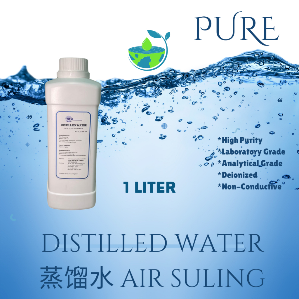 Pure Distilled Water / Air Suling / 蒸馏水 1L | Shopee Malaysia