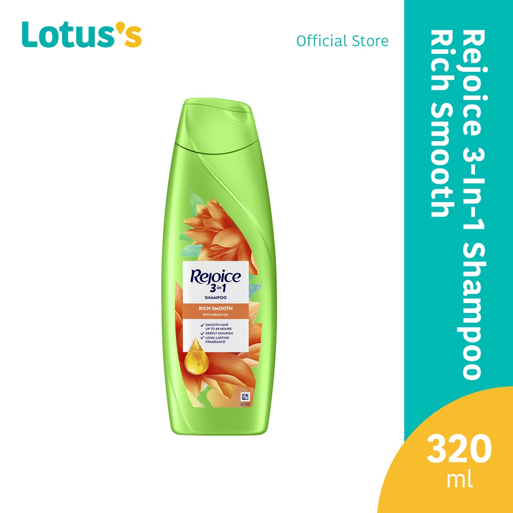 Rejoice 3In1 Rich Smooth Shampoo 320ml | Shopee Malaysia