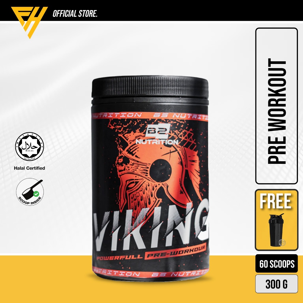 BS Nutrition Viking Pre Workout 300g (Grape) – Energy, Stamina, Pre ...