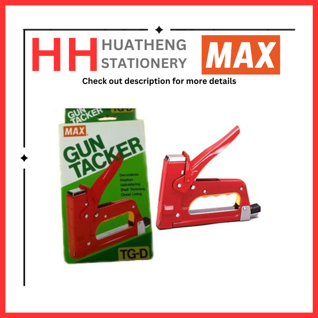 Max TG-D Gun Tacker (Heavy Duty) TGD stapler | Shopee Malaysia