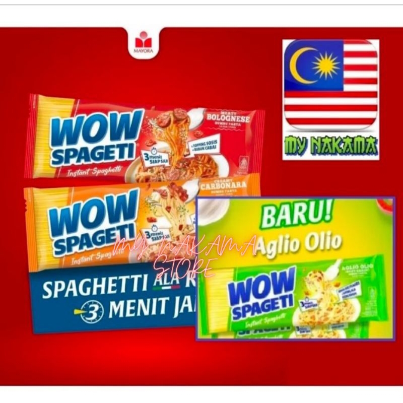 [PROMO CLEAR STOCK] Wow Spagheti HALAL Carbonara Bolognese Aglio Olio ...