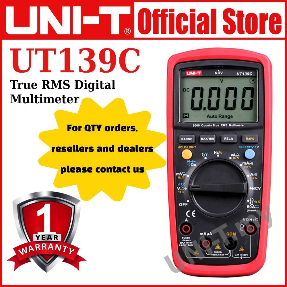 UNI-T UT139C UT139S True RMS Digital Multimeter | Shopee Malaysia
