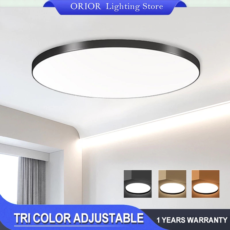 ORIOR Modern LED Light 3 Color Change Ceiling Light Indoor Panel Light ...