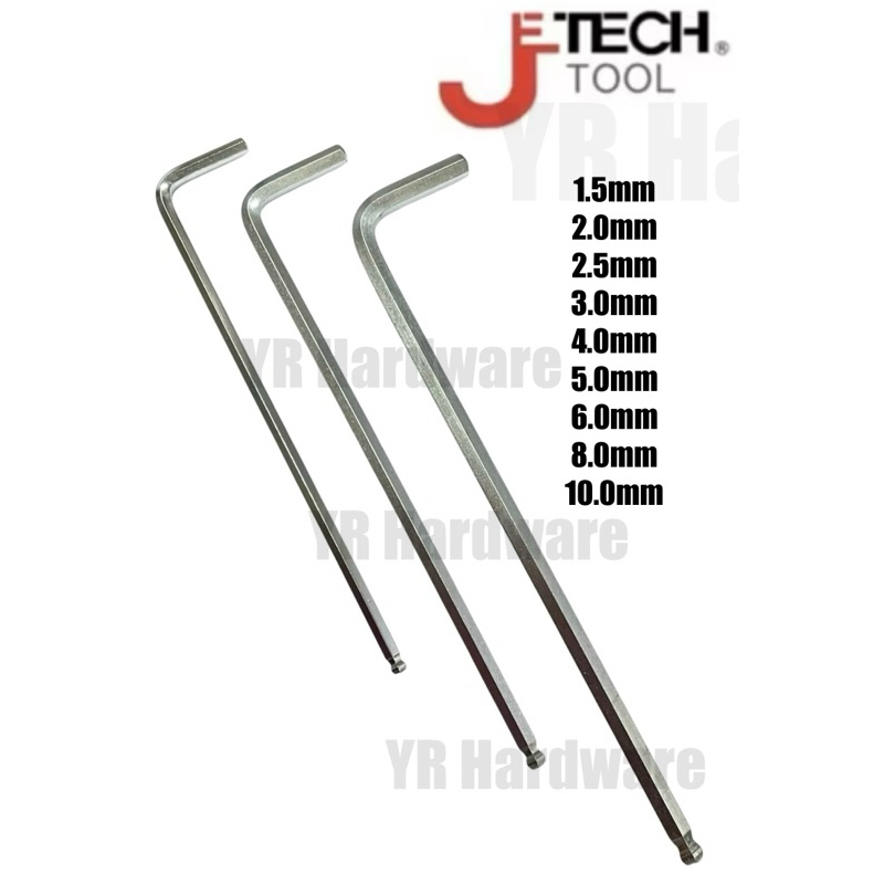 JETECH Allen Key Extra Long Ball Point Allen Key 1.5mm 2mm 2.5mm 3mm ...