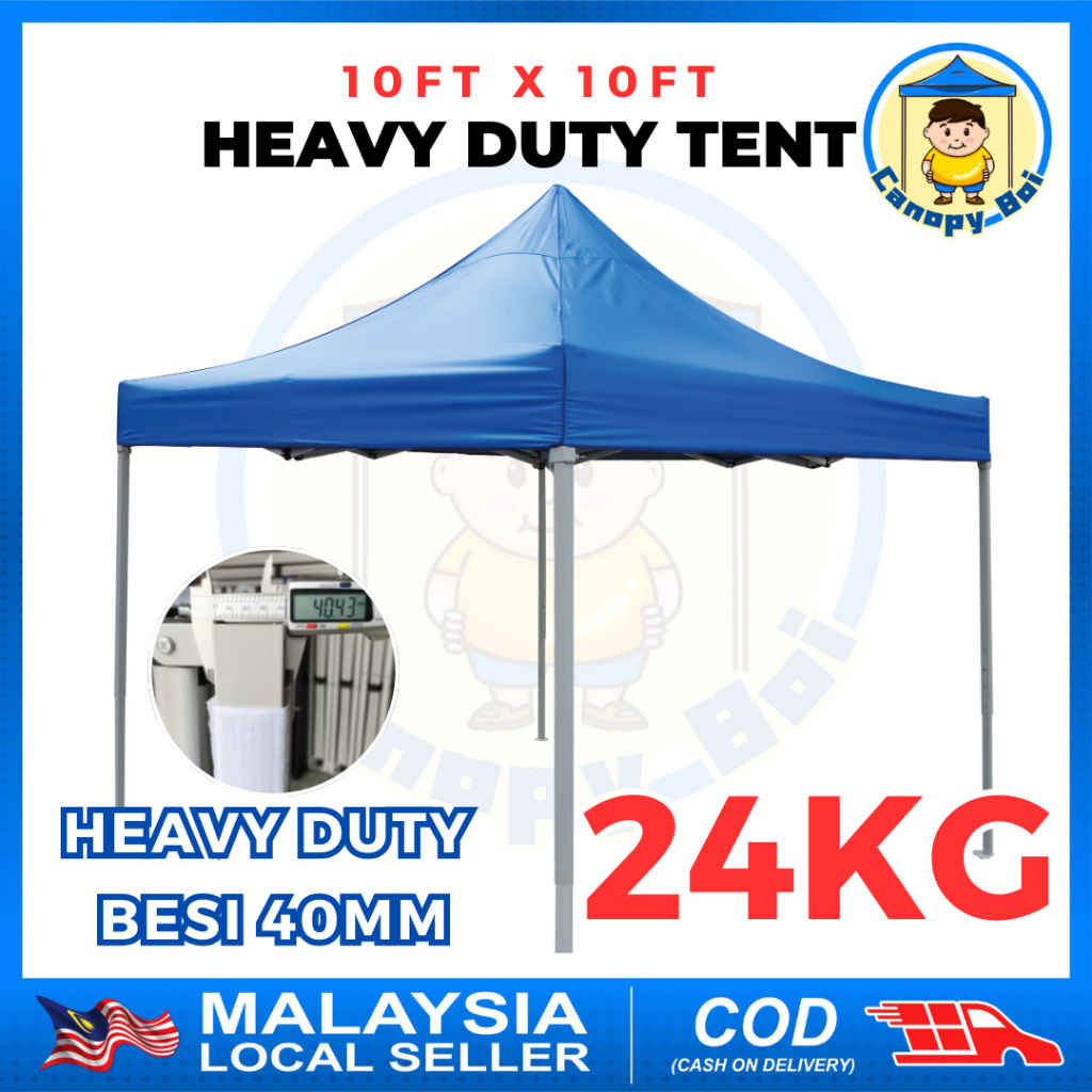 Canopy Boi 10x10ft 3x3m PVC Canopy Tent for Night Market Pasar Malam ...