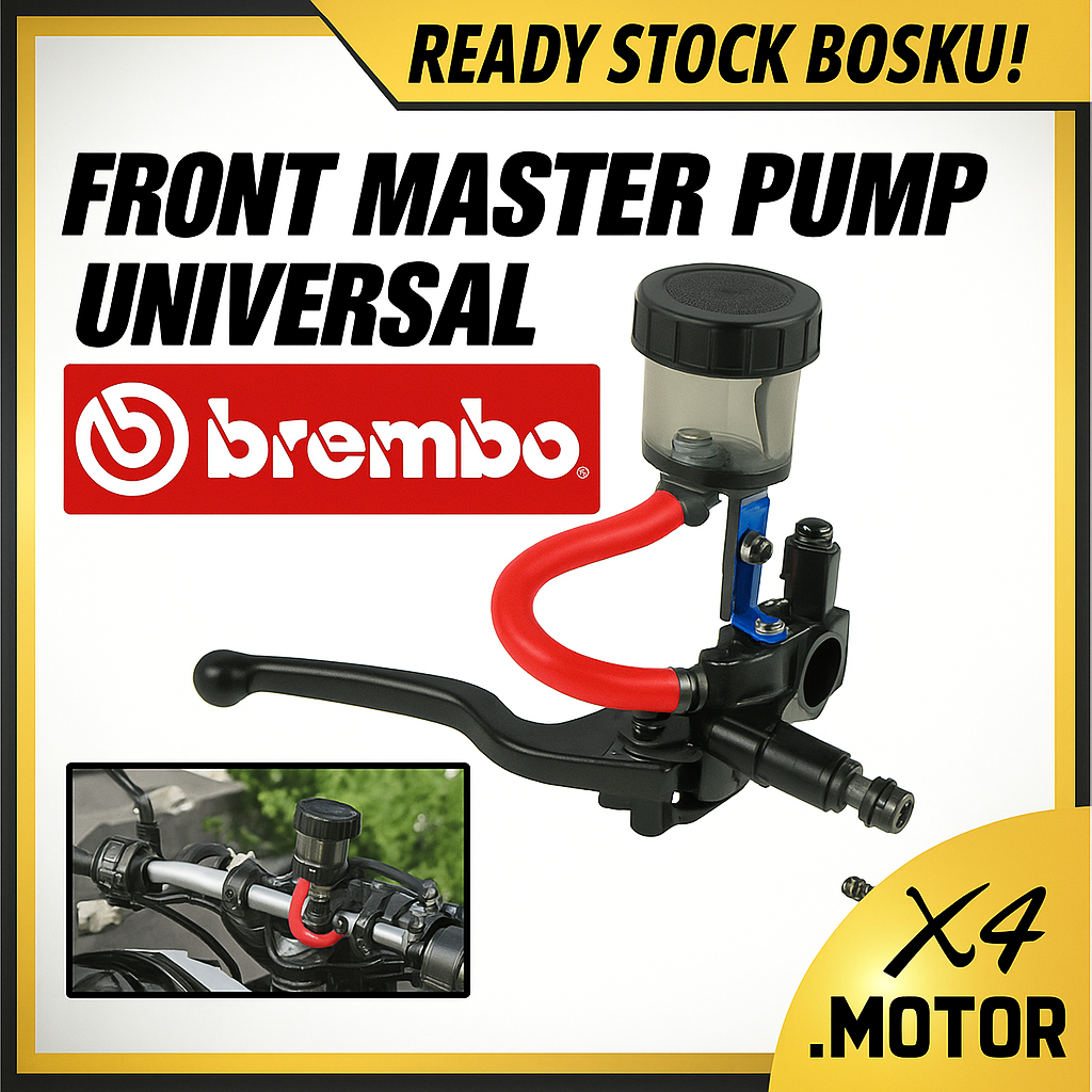 BREMBO UNIVERSAL MASTER PUMP BOTOL BESAR KANAN Y15 Y125Z LC135 R15 ...