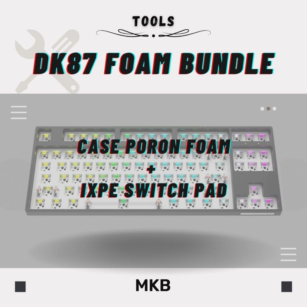 MKB DK87 Foam Bundle Poron Foam IXPE Pre-Cut Switch Pad for Keyboard ...