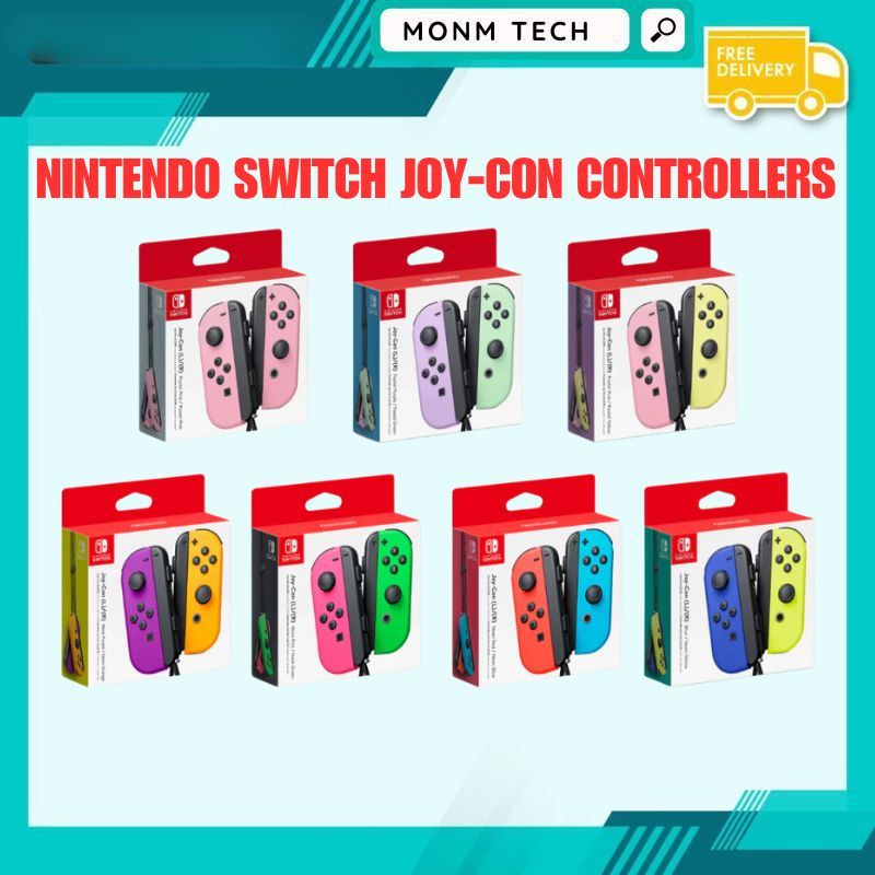 (Ready stock)original Nintendo Switch Joy-Con Controller Pair - Neon ...