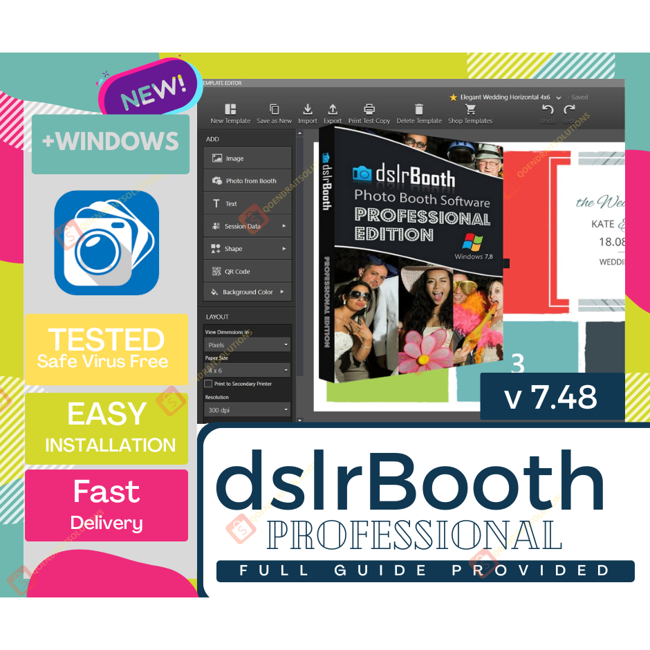 dslrbooth Photo Booth Professional 𝐯𝟕.𝟒𝟖 🔥 +Video Guide | Activated for ...